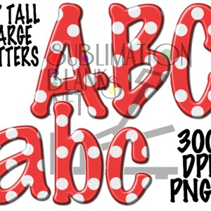 BUNDLE OF 10 RAINBOW Red Yellow Green Blue Polka Dots Stripes Alphabet ...