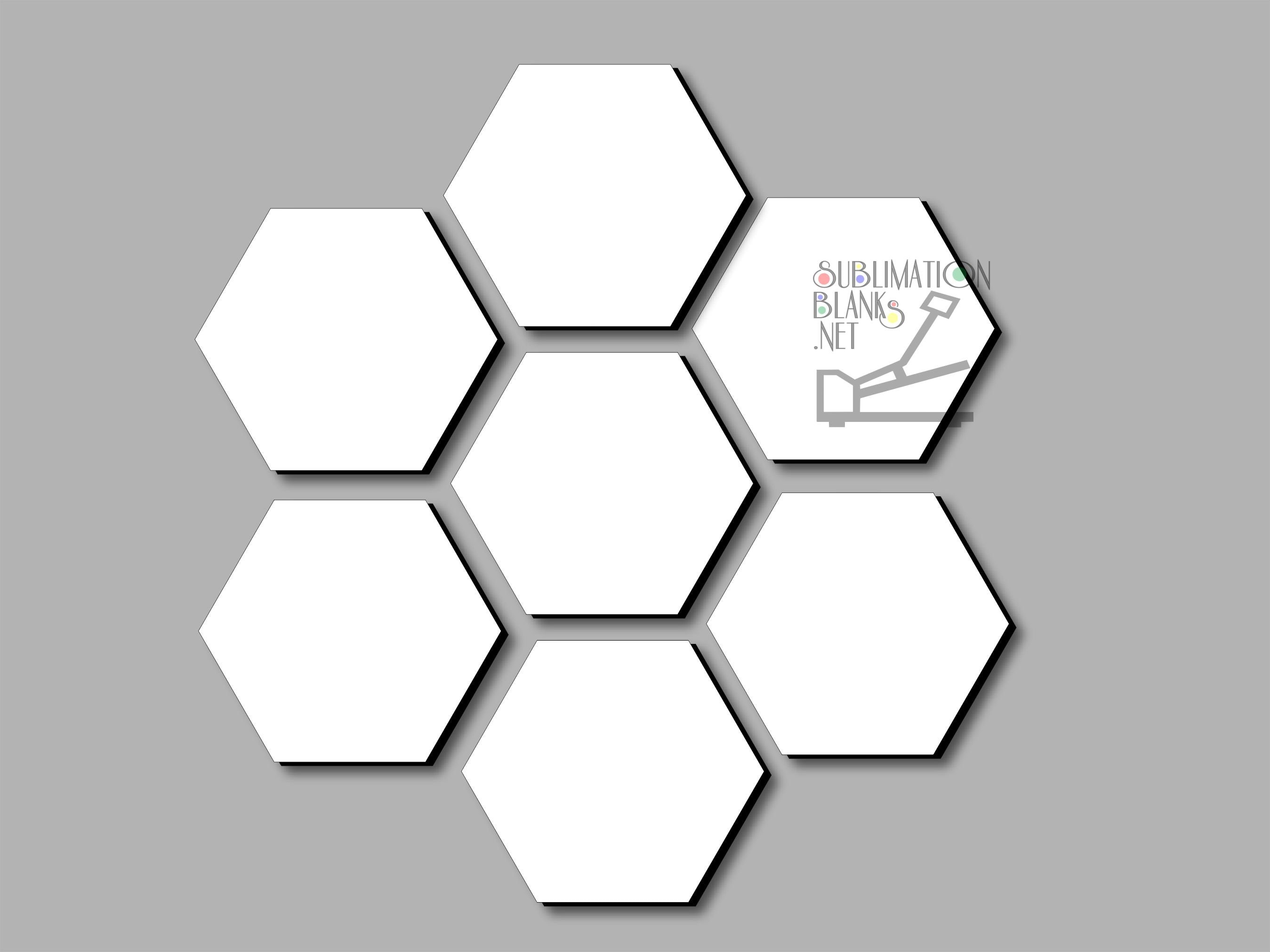 HEXAGON Wall Tiles PICTURE Frames Sublimation Blanks Photo - Etsy