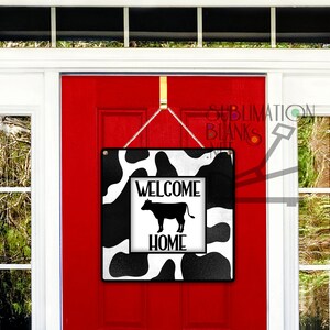SQUARE Door Hangers Door Sign Sublimation Blanks Wholesale 6", 8" 10 ...