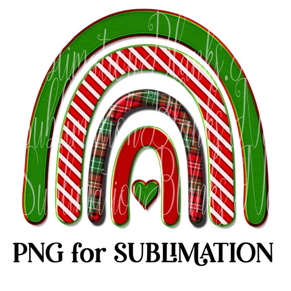 Christmas Png Boho Rainbow Christmas Png Clipart | Etsy