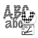 Black and White PNG DIAMOND PATTERN Letters Halloween - Etsy