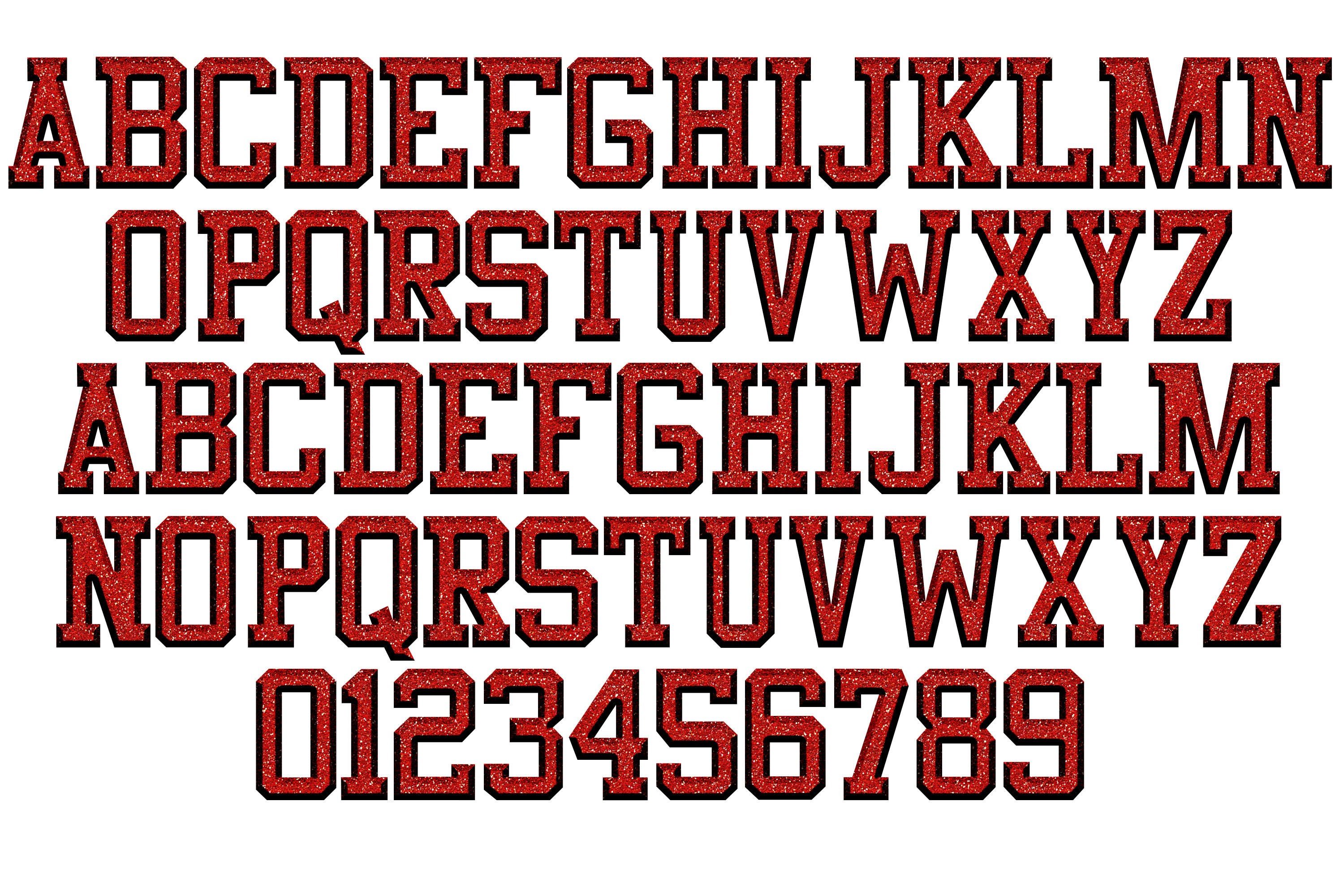 ATHLETIC FONT Svg College Font Glitter Font Glitter Png | Etsy