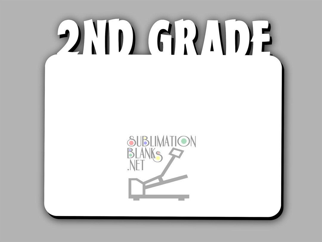 2ND GRADE, Second Grade, PICTURE Frames, Sublimation Blanks, Photo ...