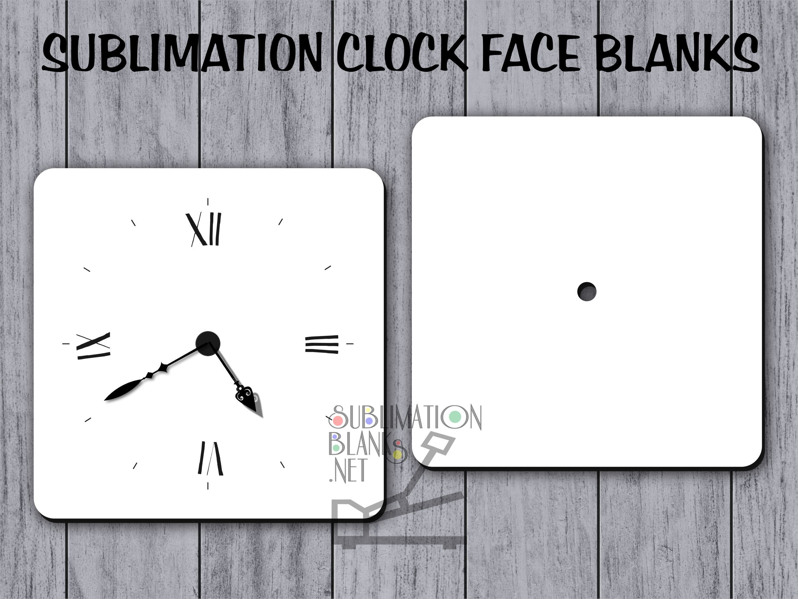 SQUARE Rounded Corners CLOCK FACE Sublimation Blanks Blanks - Etsy