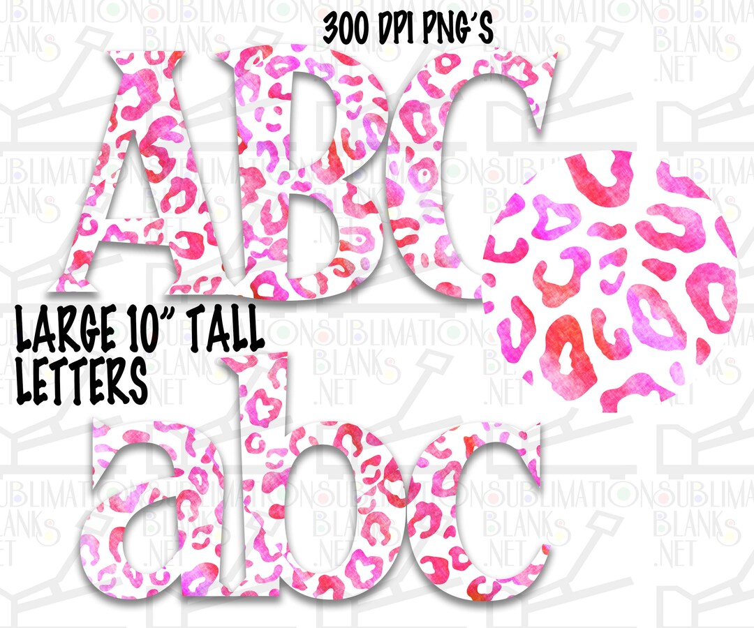 Sublimation Designs Downloads LEOPARD, VALENTINES DAY, Watercolor ...