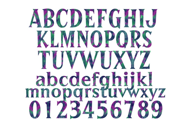 WATERCOLOR Clipart PNG Font Png Letters Png Alphabet - Etsy