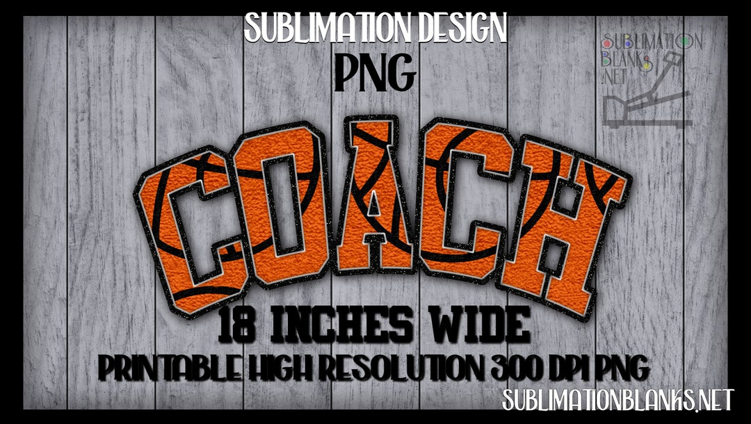 BASKETBALL COACH Png Faux Chenille Patch Athletic School Spirit ...