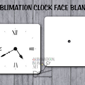 SQUARE Rounded Corners CLOCK FACE, Sublimation Blanks Blanks for ...