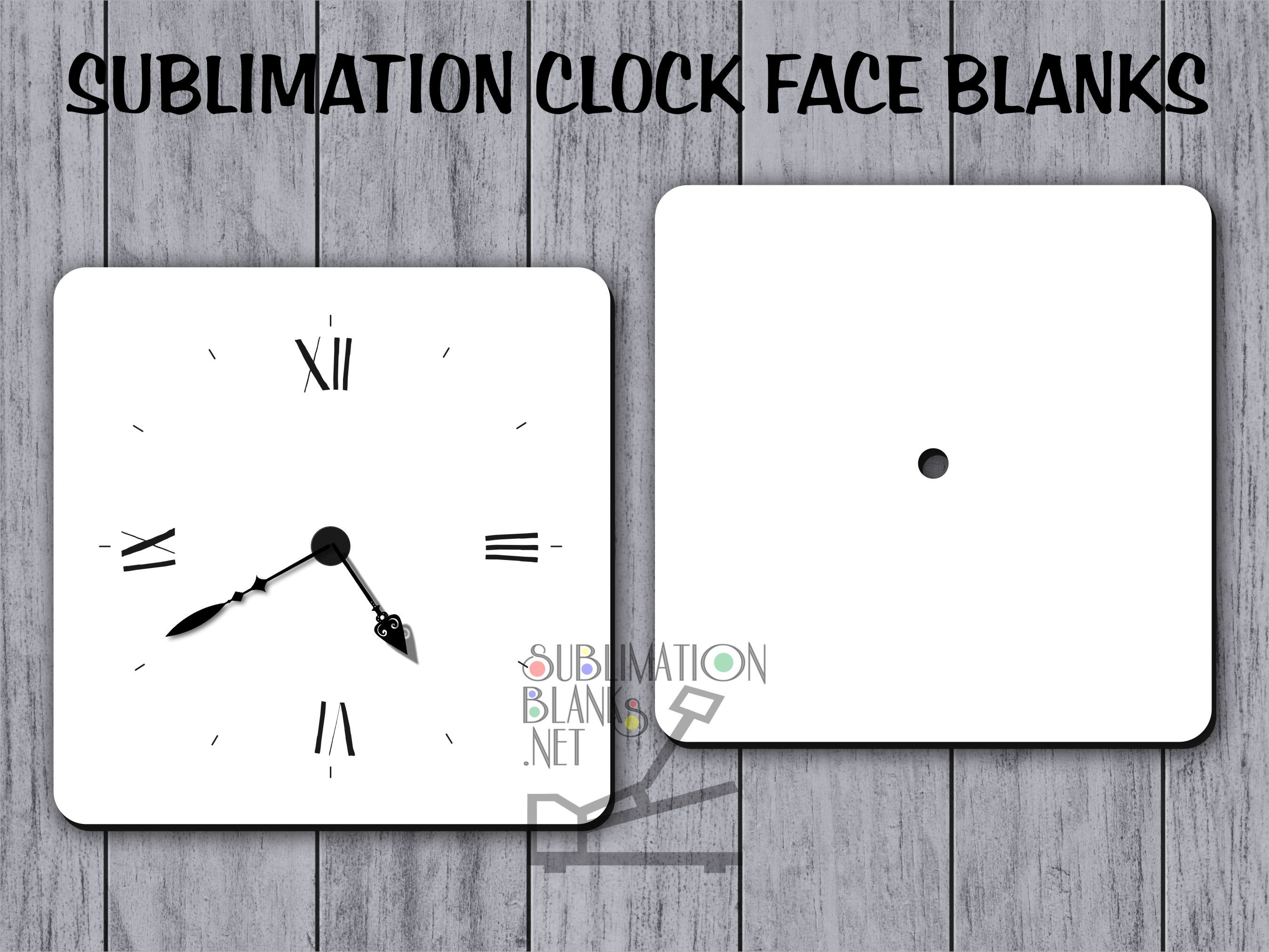 SQUARE Rounded Corners CLOCK FACE Sublimation Blanks Blanks - Etsy