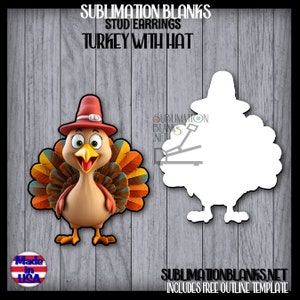 Svg Png Thanksgiving TURKEY With Hat Sublimation Designs Downloads Fall ...