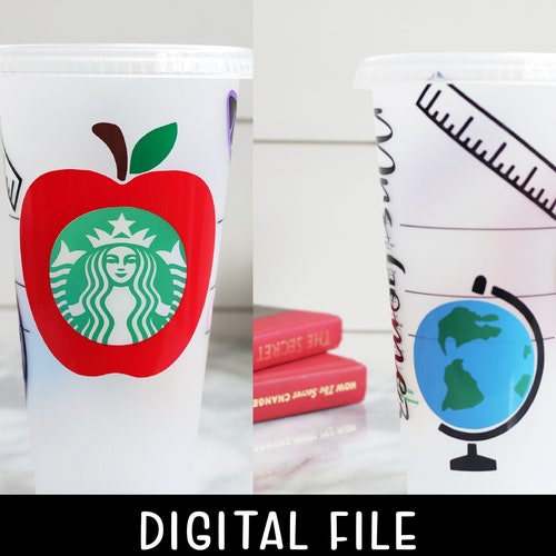 Teacher Starbucks Cup Svg Teacher Fuel Starbucks Cold Cup - Etsy