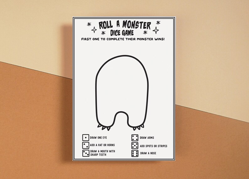 Kids Halloween Game, Kids Halloween Dice Game, Halloween Monster Game ...