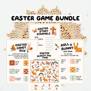 Easter Game Bundle | Easter Story Scramble Family Game | Easter Candy ...