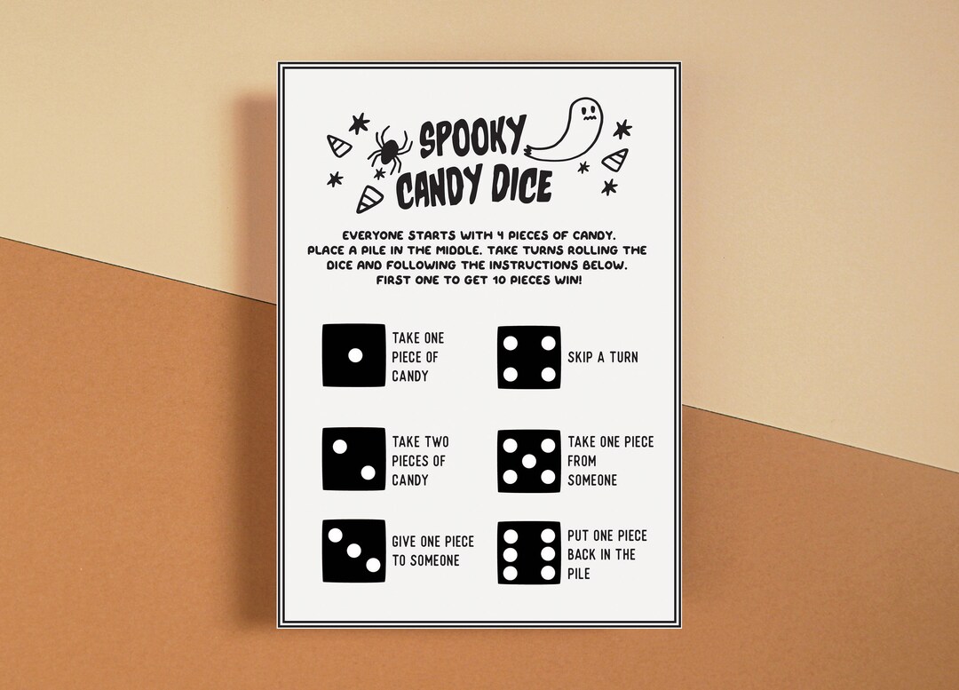 Kids Halloween Game, Kids Halloween Dice Game, Halloween Monster Game ...