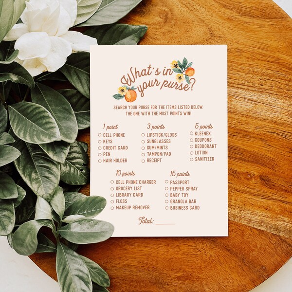 Whats in Your Purse - Etsy