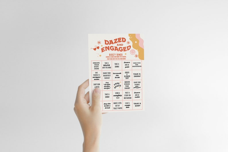 Dazed and Engaged Bachelorette Party Game Retro 70s Vintage - Etsy