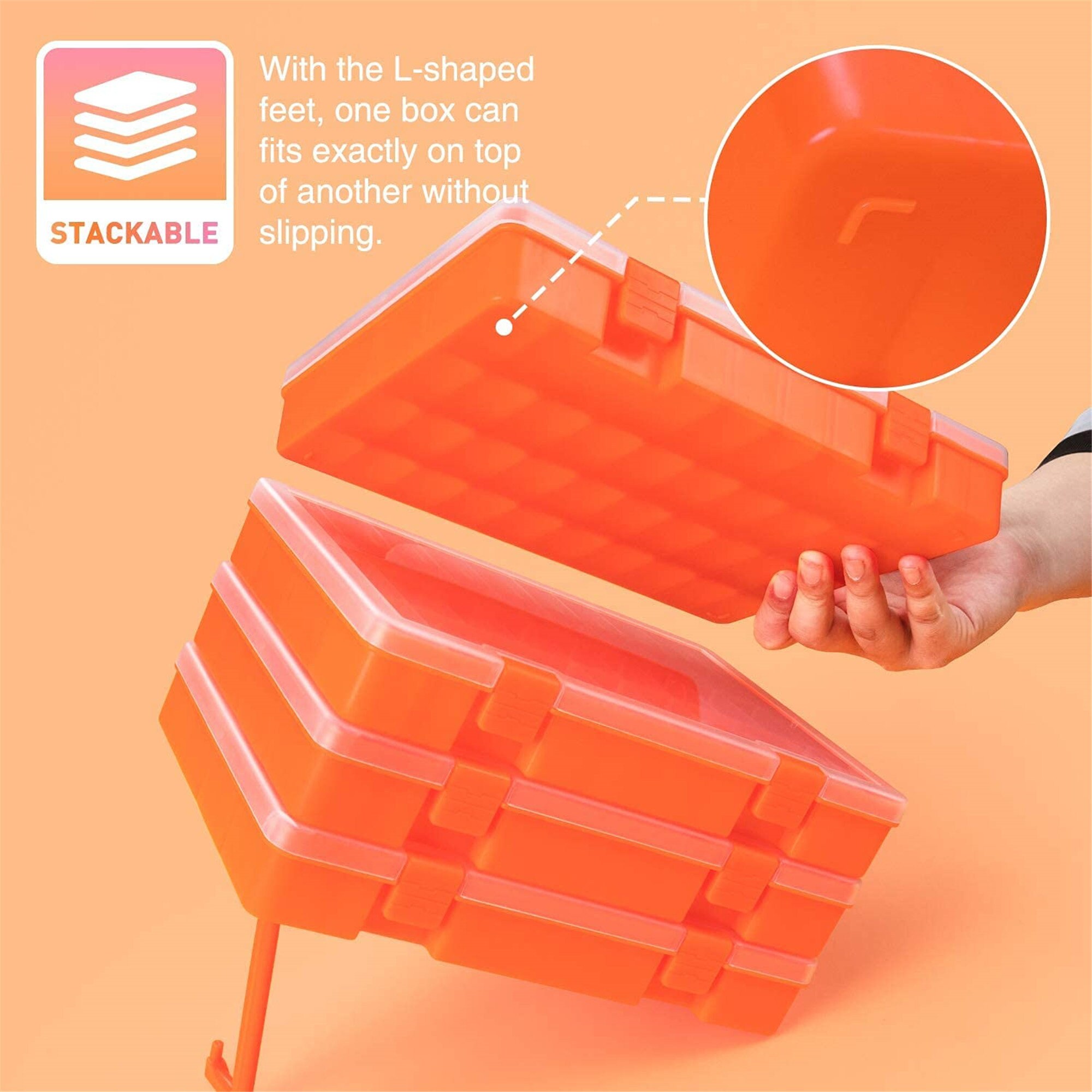 36 Compartment Small Parts Storage Container Adjustable Compartments ...