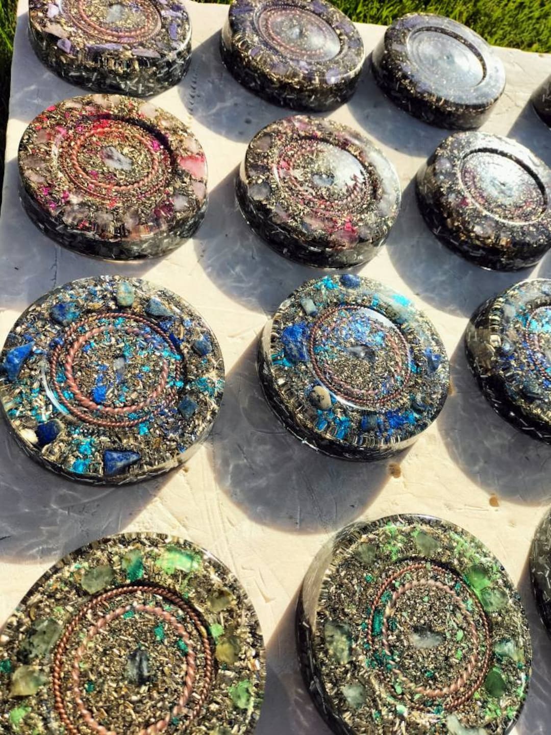 Water Energizer Coasters - Orgone Generator - Etsy Australia