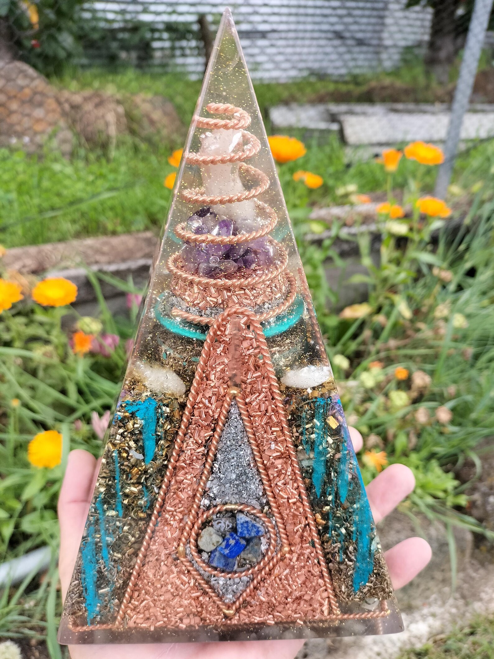 Massive Orgone Generator 76 Degree Prussian - Eloquent Elegance - Etsy