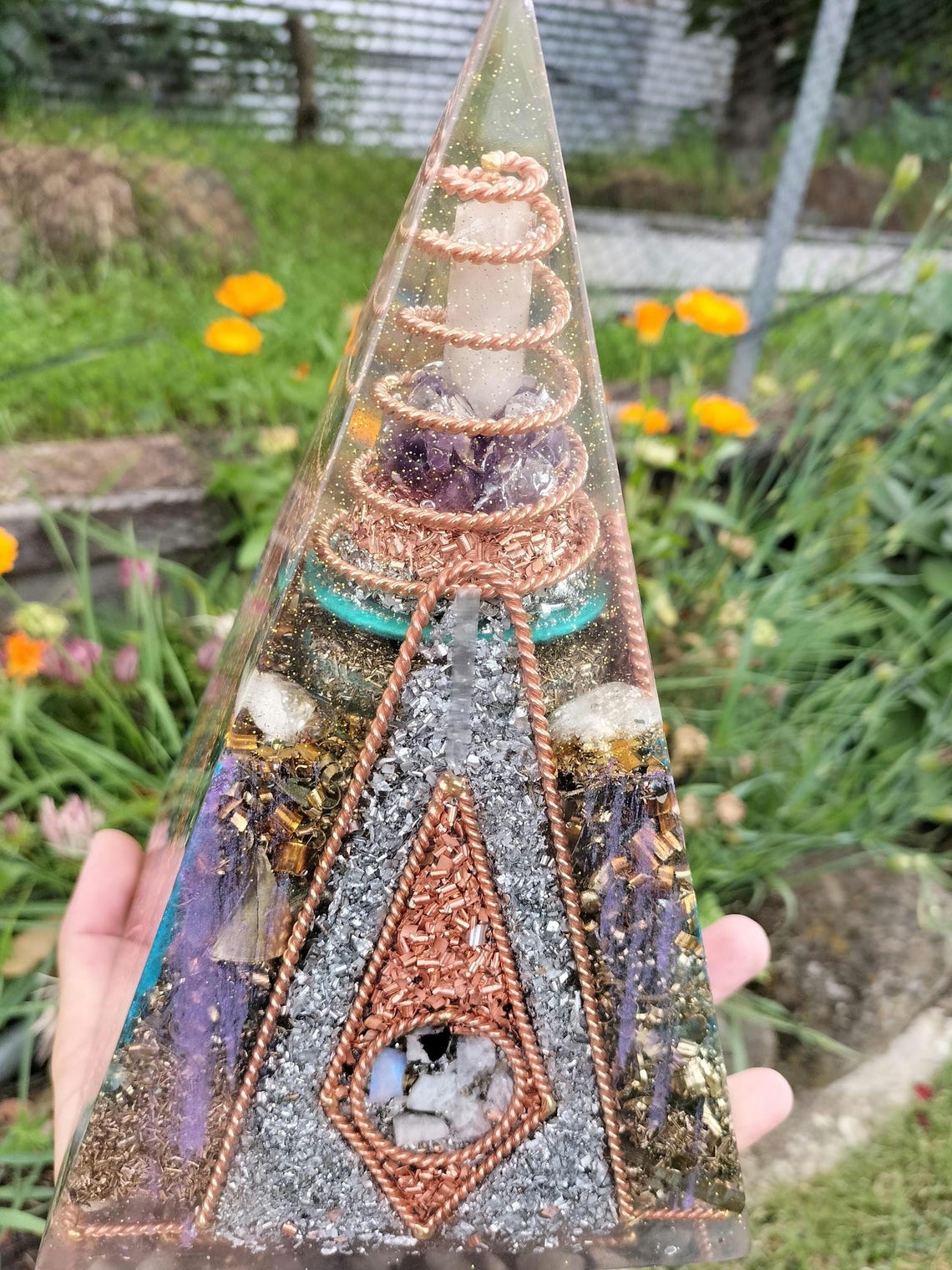 Massive Orgone Generator 76 Degree Prussian - Eloquent Elegance - Etsy