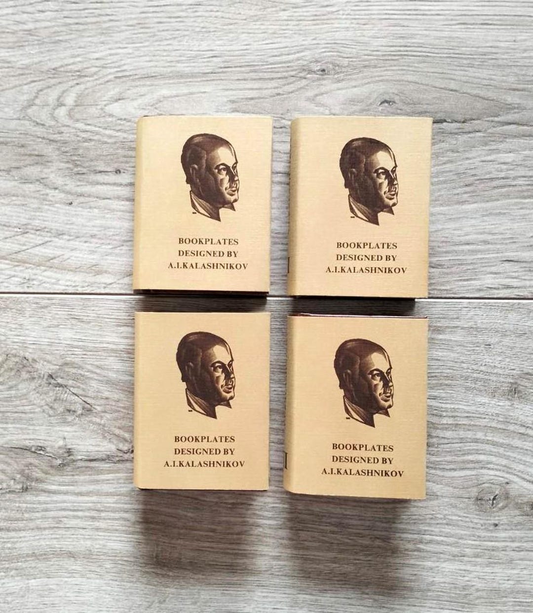Bookplates Designed by A. I. Kalashnikov in 4 Volume Ex-libris Mini ...