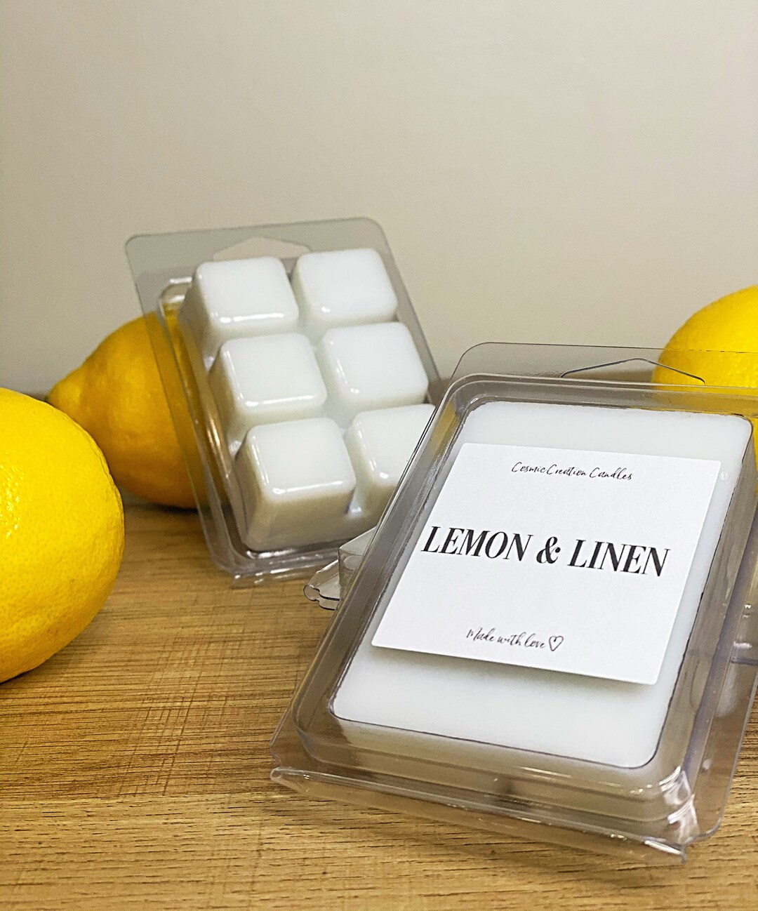 Lemon & Linen Lemon Wax Melts Linen Wax Clean Cotton Wax Melt Clean ...