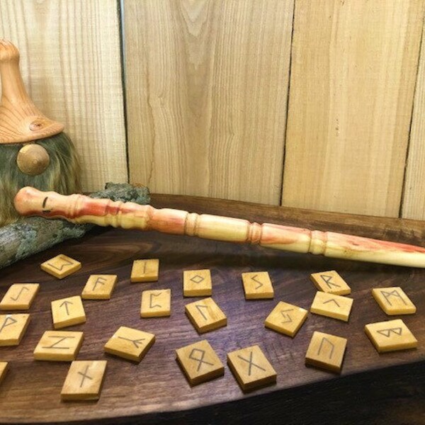 Wood Elder Wand - Etsy