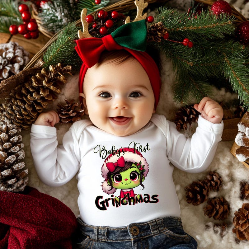 Baby Girl Grinch Doll - Etsy