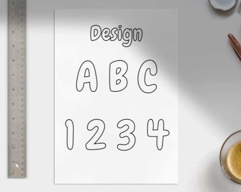 PDF Sewing Pattern Alphabet & Numbers for Appliqués | Including ...