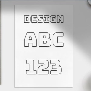 PDF Sewing Pattern Alphabet & Numbers for Appliqués | Including ...