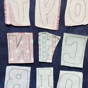 PDF Sewing Pattern / Template Application Alphabet & Numbers | Soft ...