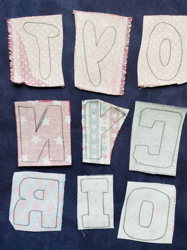 PDF Sewing Pattern / Template Application Alphabet & Numbers | Soft ...