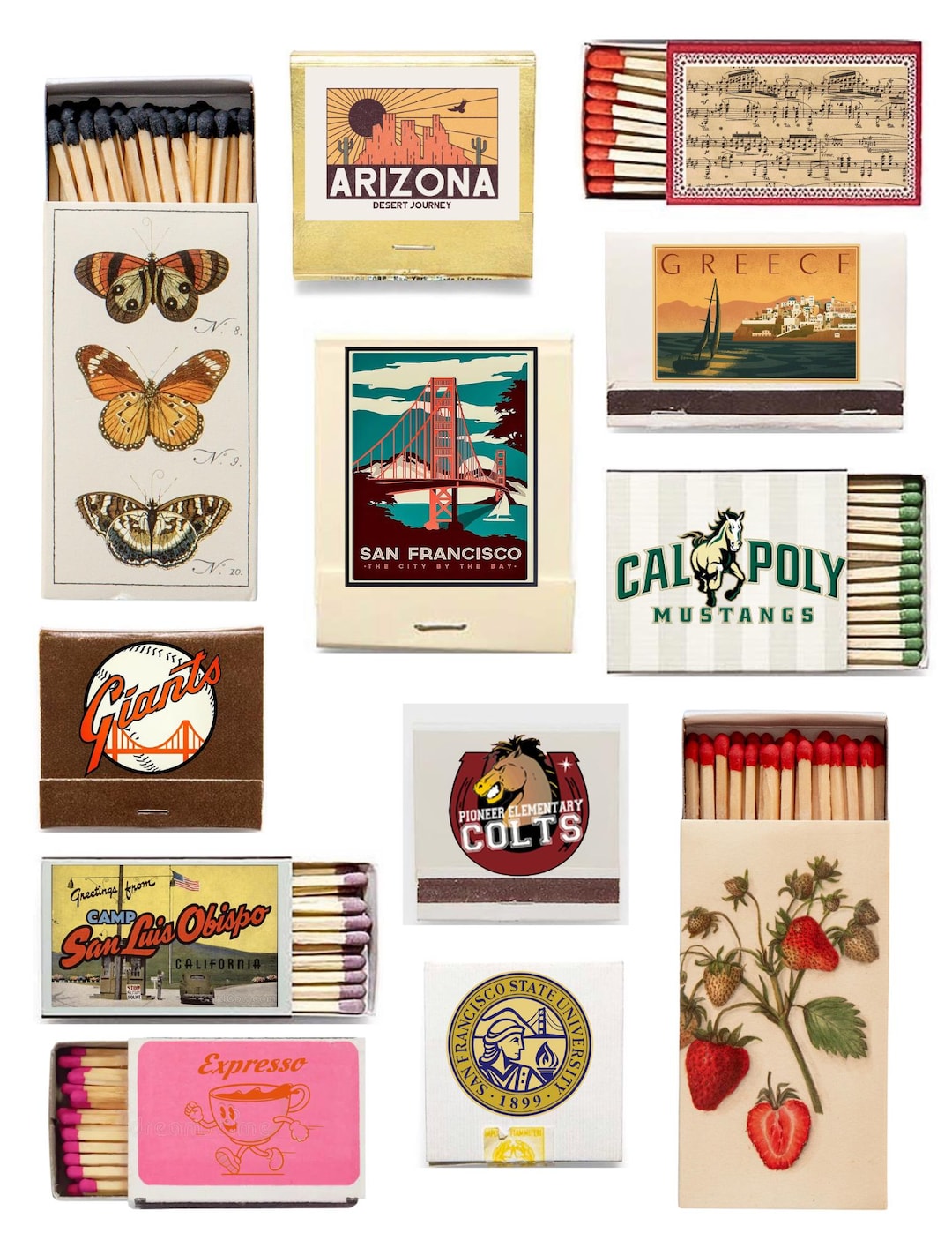 Personalized Matchbook Wall Art Gift Custom Digital Matchbox Gift Large ...