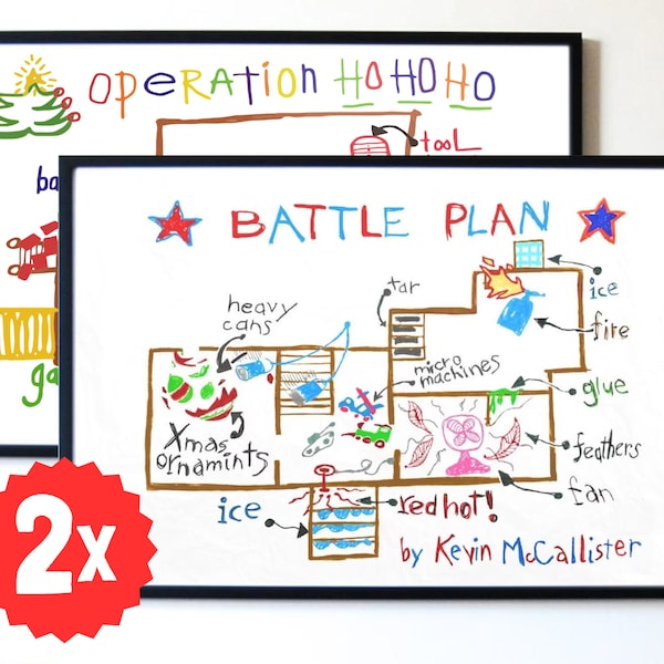 Home Alone Battle Plan Printable - Etsy
