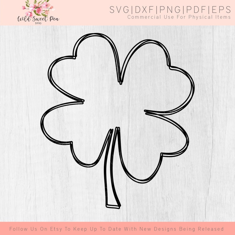 Doodle Shamrock Svg, Shamrock Doodle Svg, Shamrock Svg, St.patrick's ...