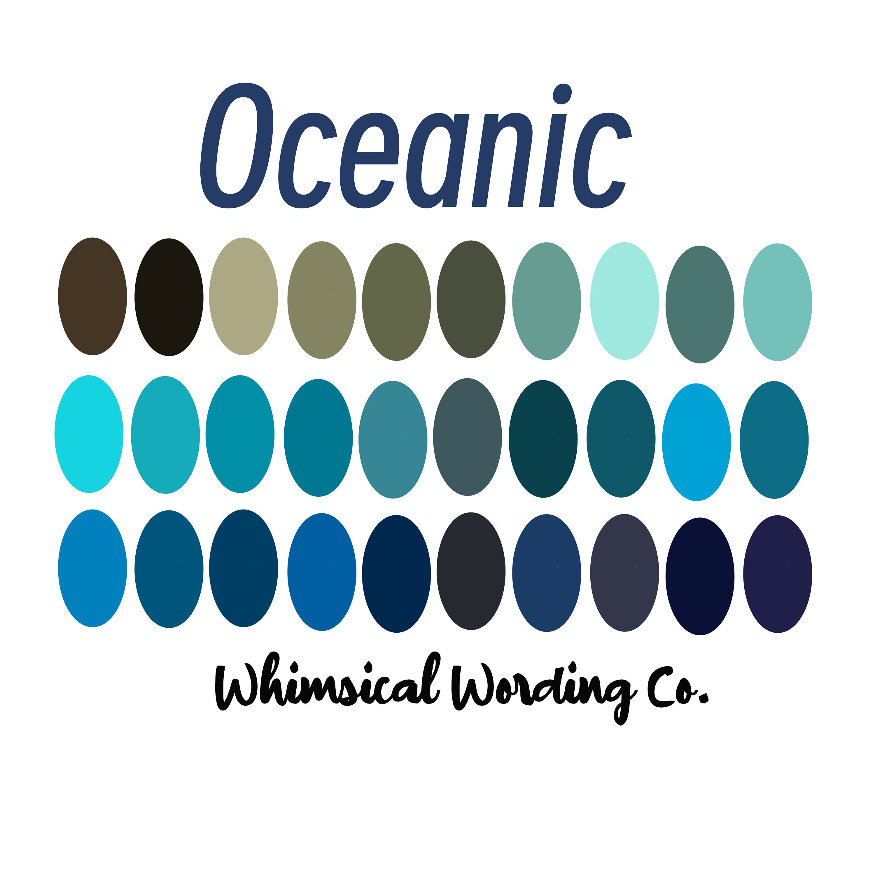 Oceanic|color Palette|procreate|digital Design|procreate Color Palette ...