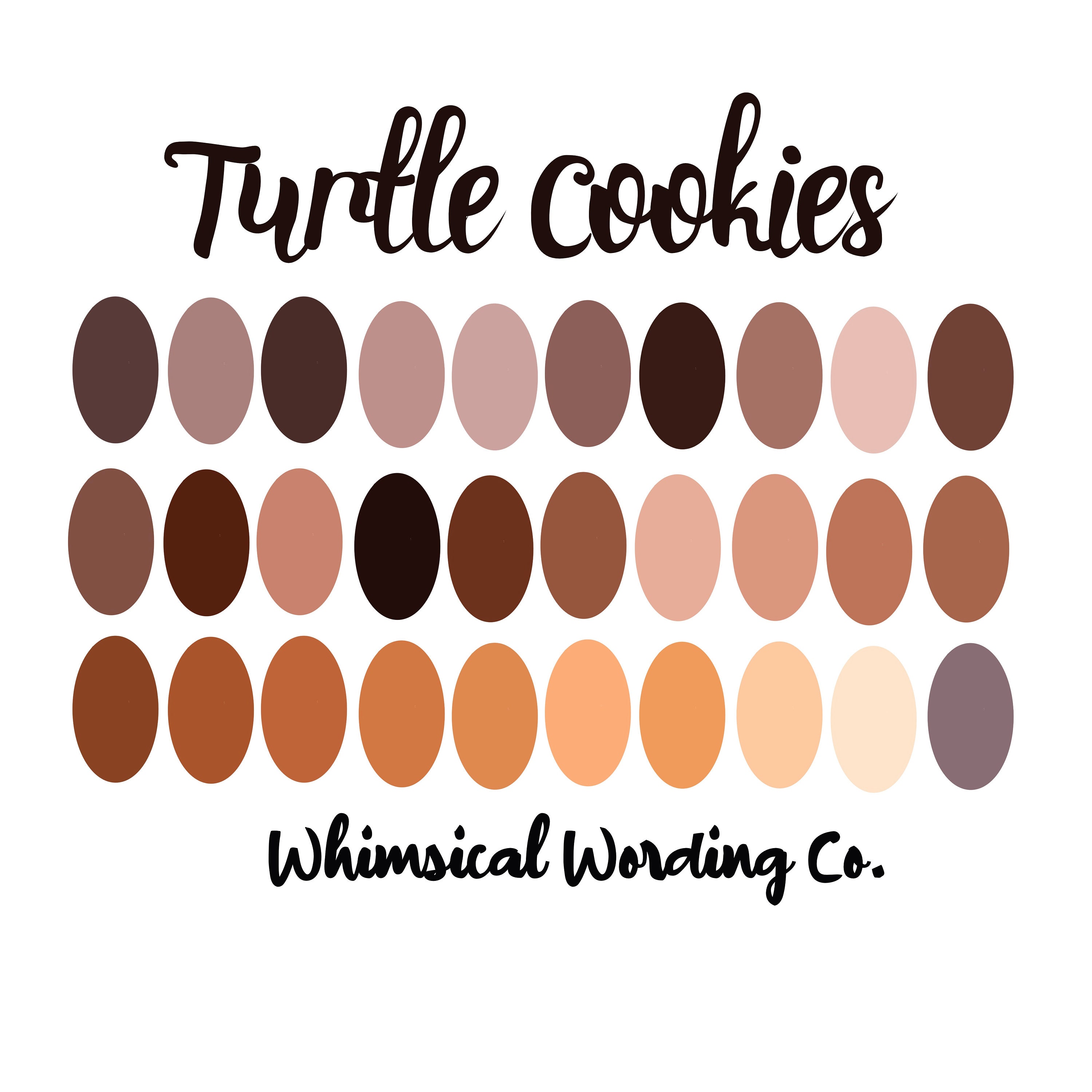 Turtle Cookies|procreate Palette|color Palette|brown - Etsy