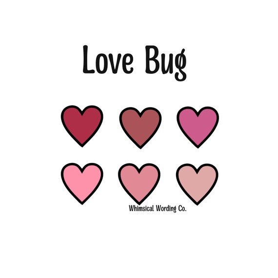 Love Bug Procreate Color Palette - Etsy Ireland