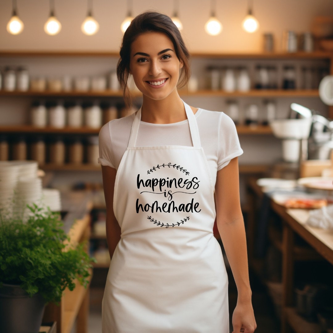 Happiness is Homemade SVG | Cutting Board Svg | JPEG | Apron Design Svg ...