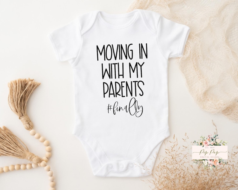 Moving in With My Parents SVG NICU Svg Bodysuit Onesie - Etsy
