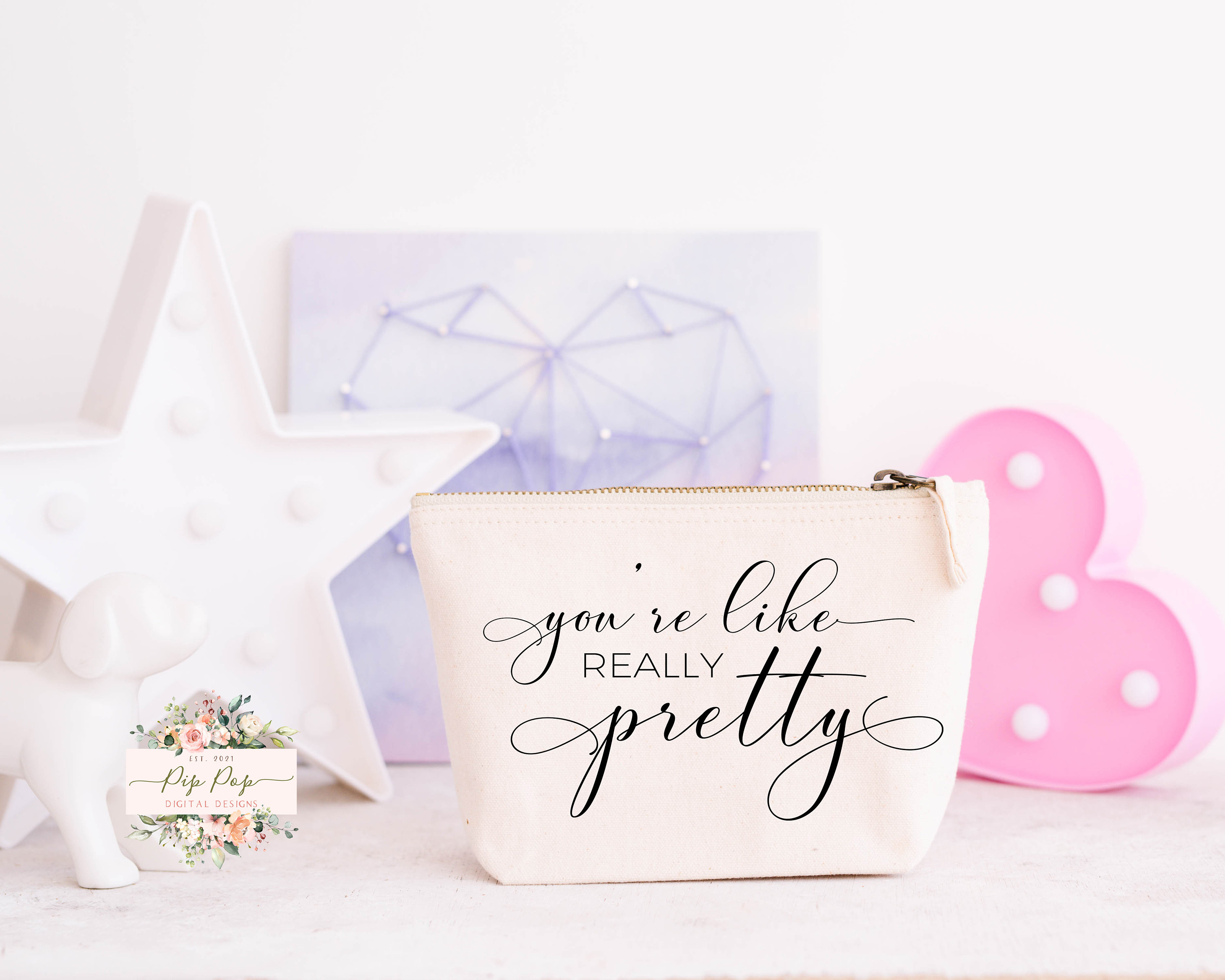 You're Like Really Pretty SVG Make up Bag Svg JPEG - Etsy