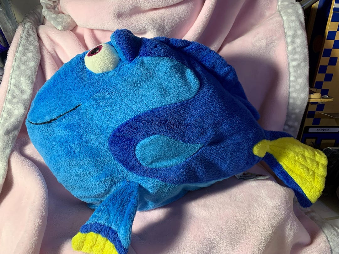 Disney Blue, Light Blue and Yellow Dory Fish Finding Nemo Pillow Pets ...