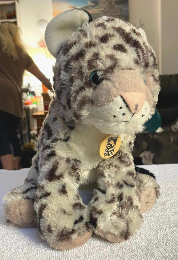 Wild Republic Black and Gray Snow Leopard Plush. Los Angeles Zoo Souvenir. Zoo Exclusive. Excellent Condition Etsy UK