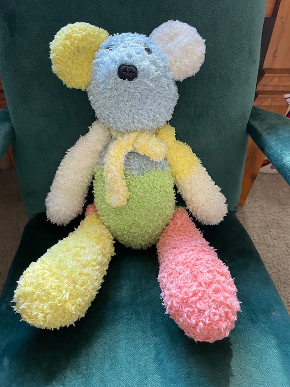 Pastel Rainbow Mouse Stuffed Animal - Etsy