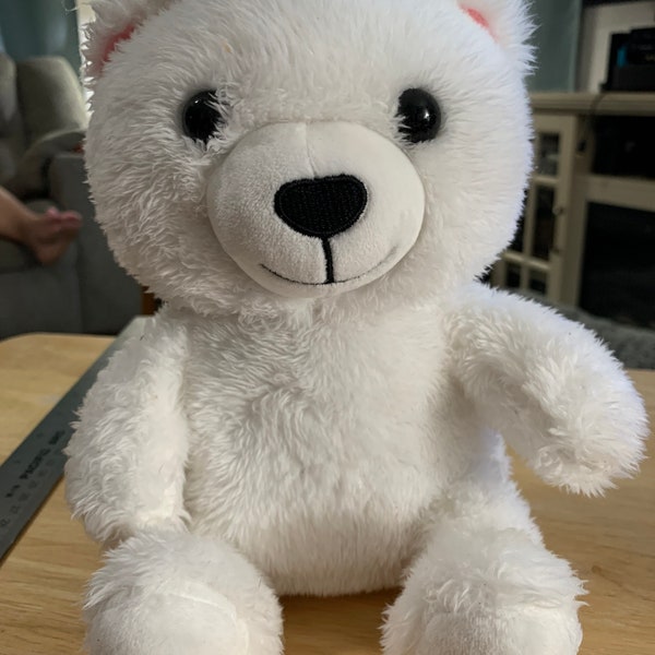 Small White Teddy Bear - Etsy