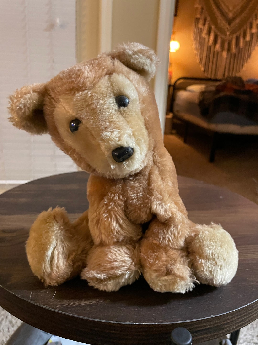 Golden Bear Dakin Teddy Bear Plush 9" Ground Nutshell Filled. 1976 ...
