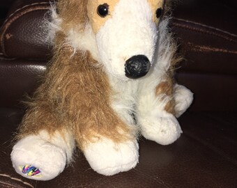 Stuffed Collie Dog - Etsy