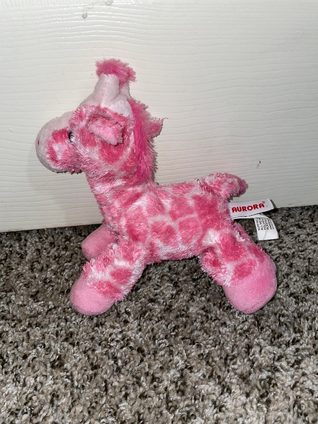 Aurora Pink Giraffe Plush - Etsy