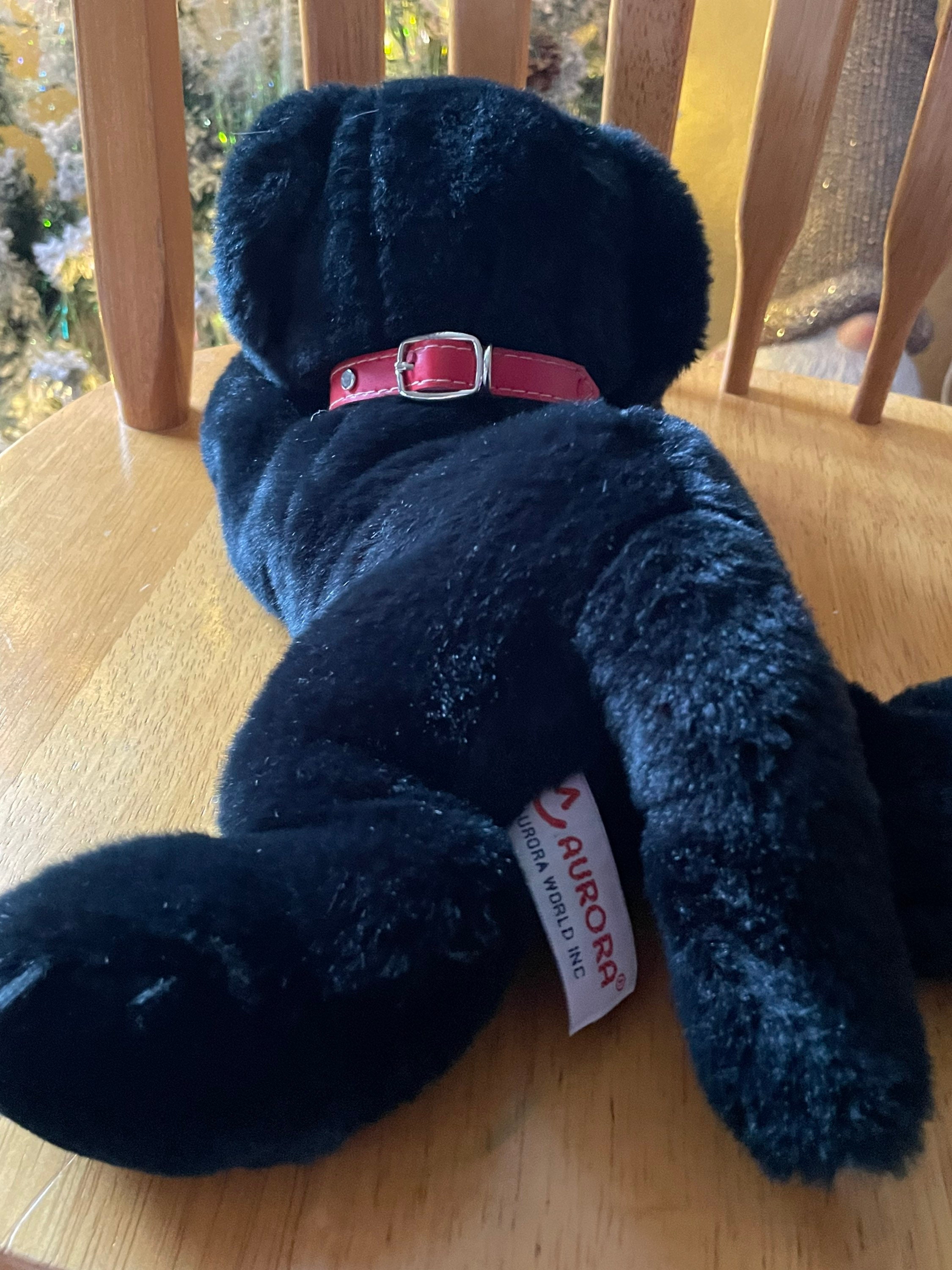 Aurora Flopsie Black Labrador Plush - Etsy