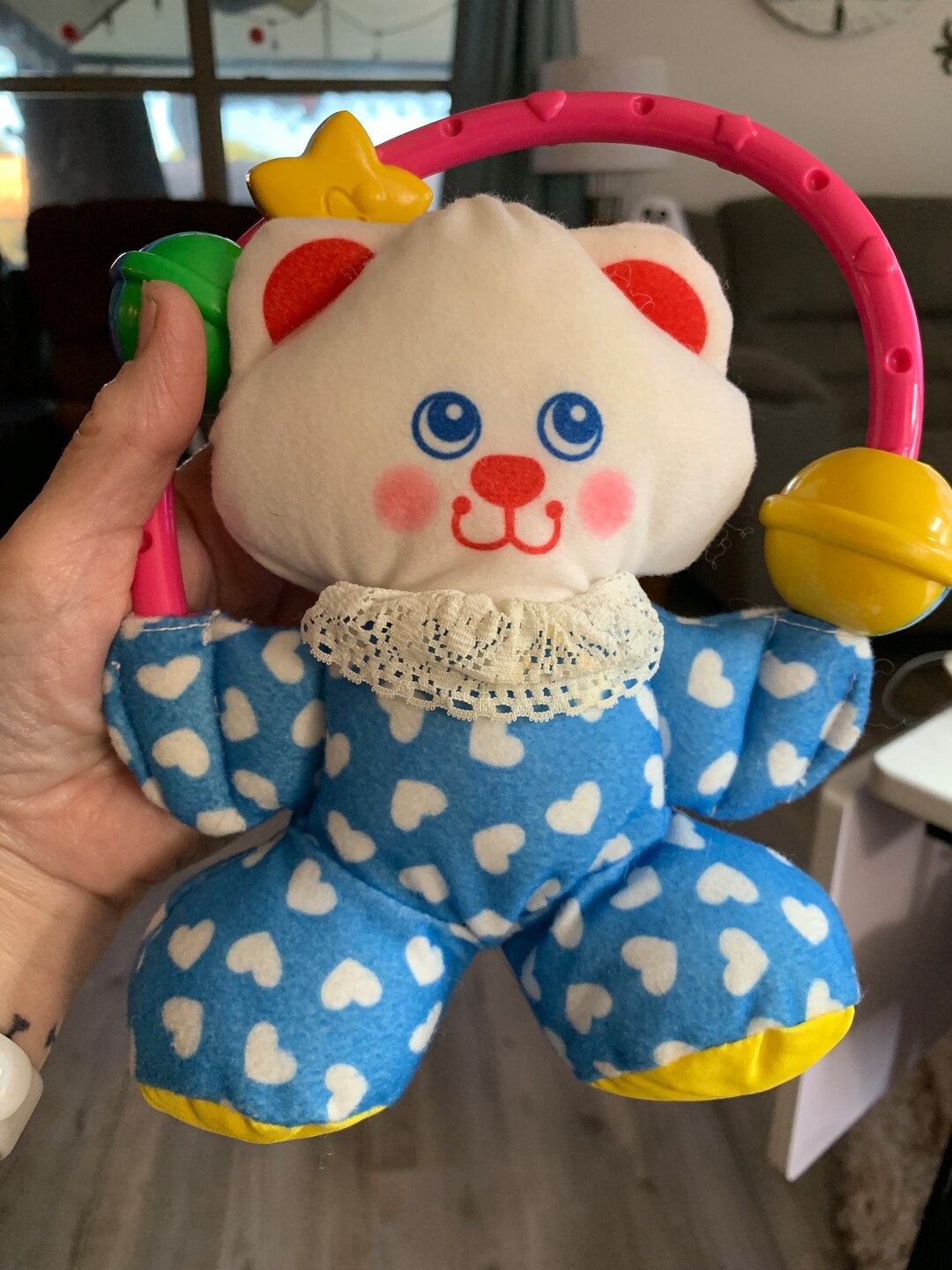 Vintage Fisher Price Juggling Kitten Cat Plush Rattle 8" Tall 1996. - Etsy